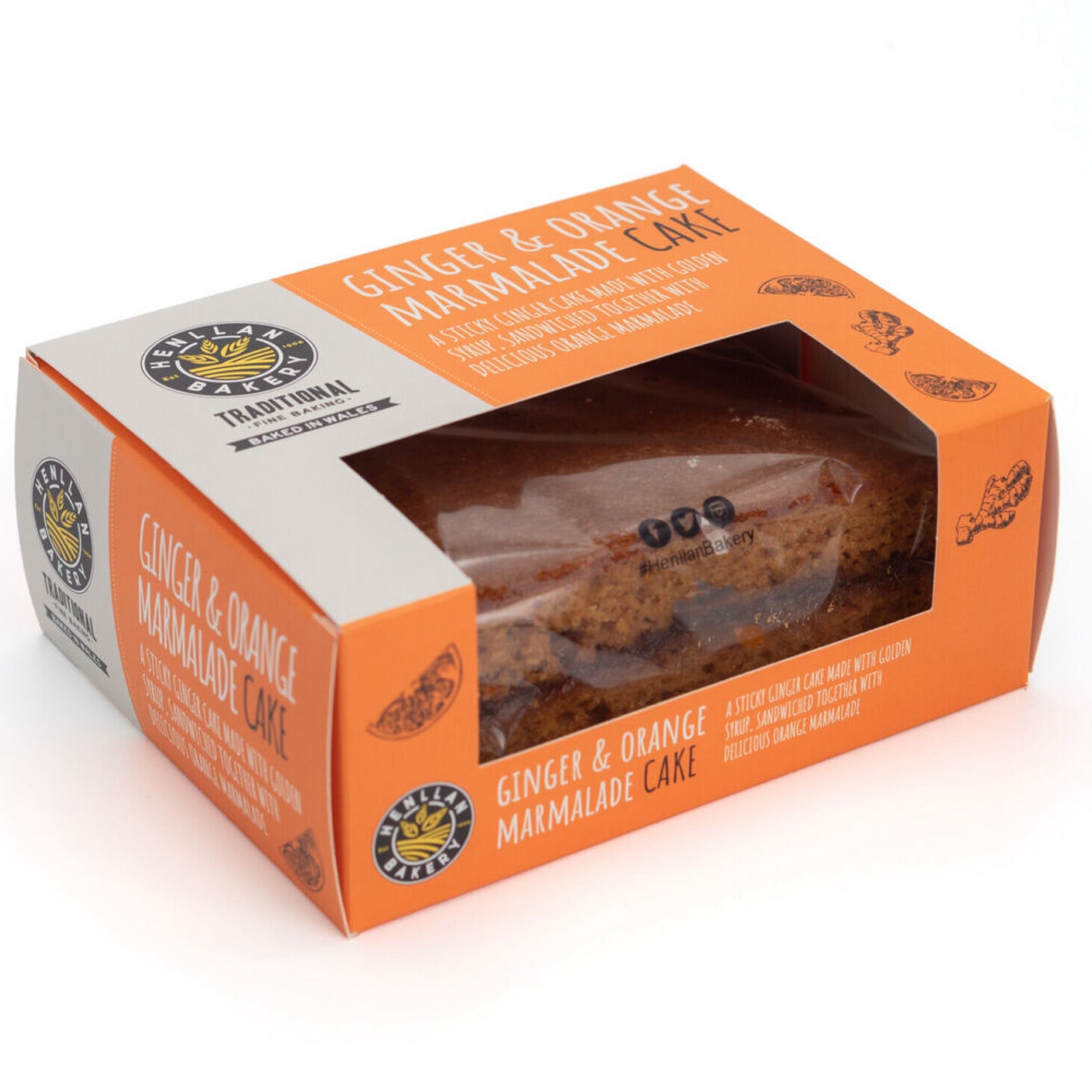 Ginger and Marmalade Cake | Henllan Bakery – Anglesey Hamper Co.
